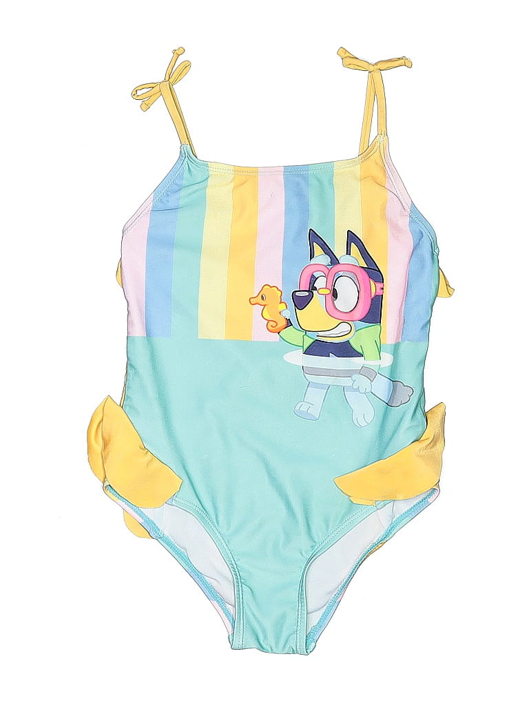 Bluey Graphic Blue One Piece Swimsuit Size 5T - 21% off | ThredUp