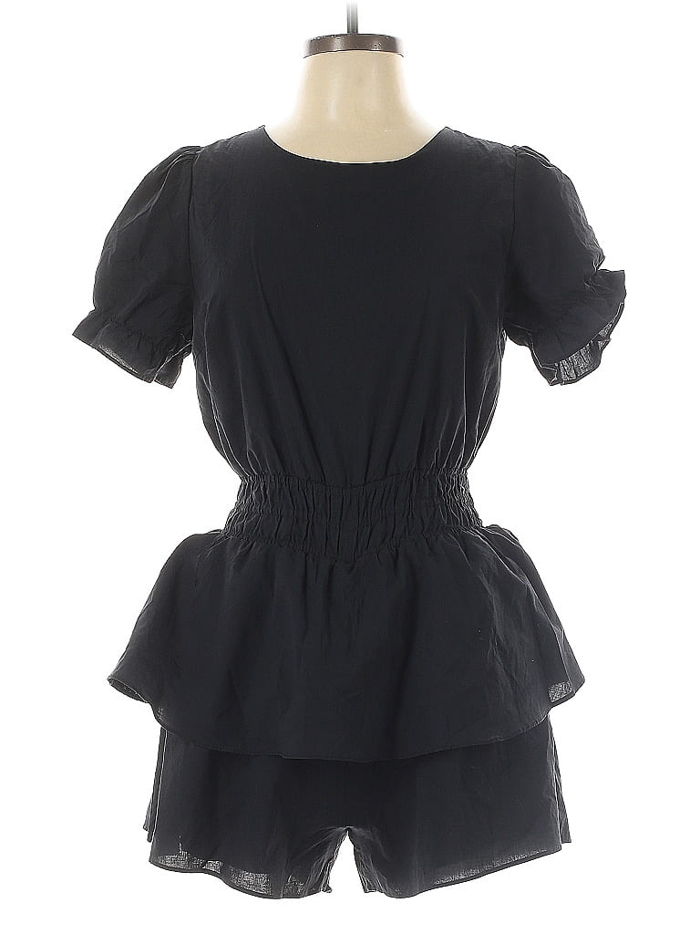 Le Lis 100% Cotton Black Romper Size L - 81% off | ThredUp