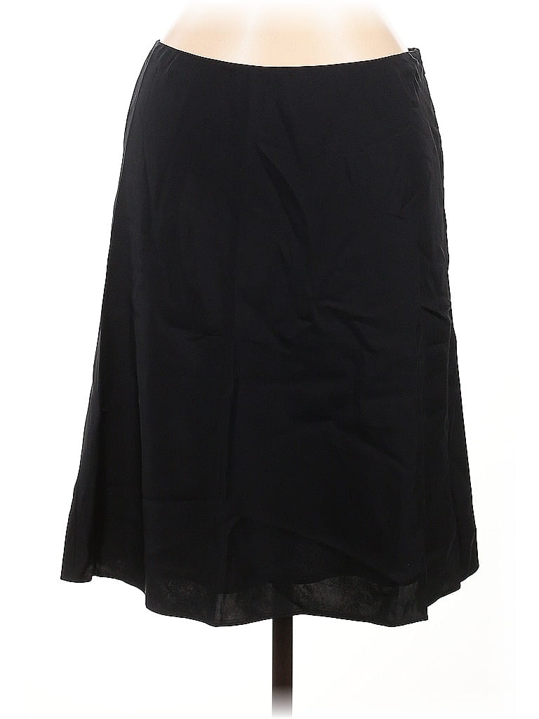 Jones New York Signature 100% Silk Solid Black Silk Skirt Size 6 - 72% off | ThredUp