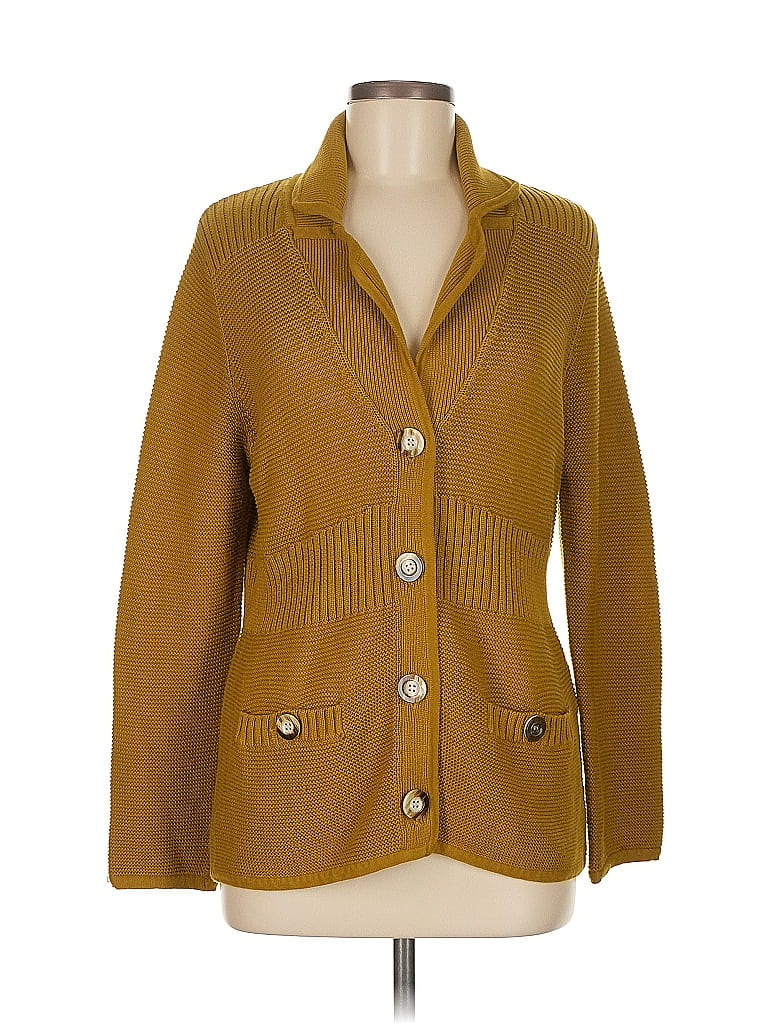Sigrid Olsen Gold Cardigan Size M - 71% off | ThredUp