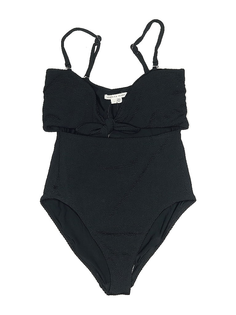 Veronica Beard Solid Black One Piece Swimsuit Size L - 66% off | ThredUp