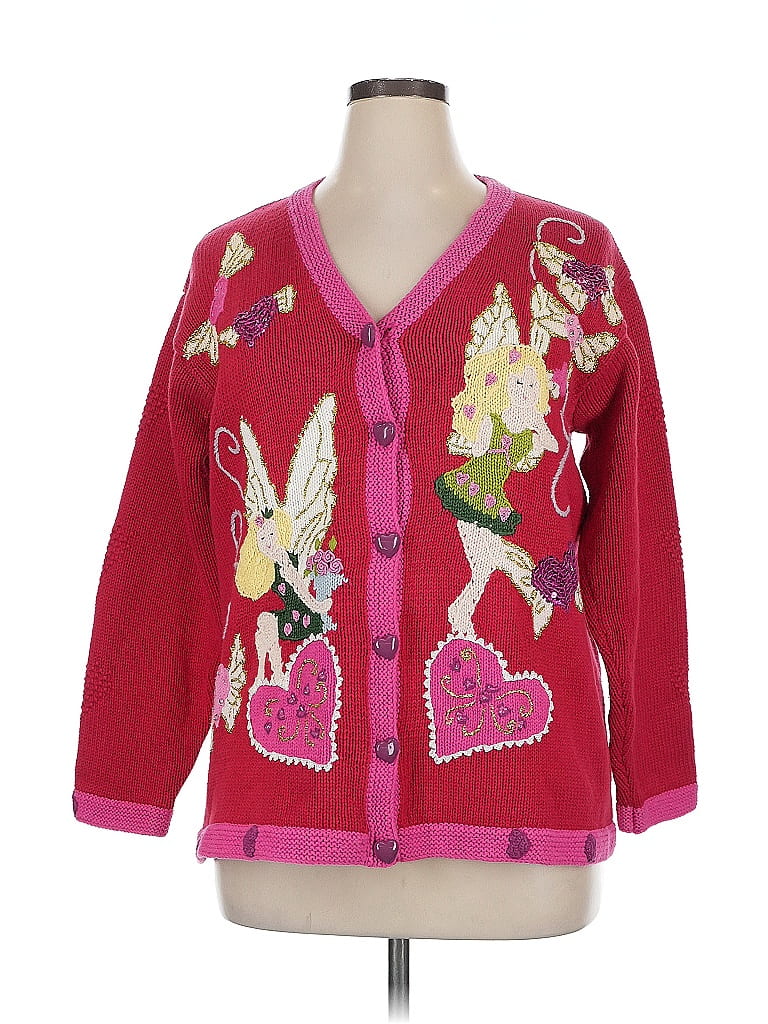 Storybook Knits Pink Cardigan Size 1X - 77% off | ThredUp