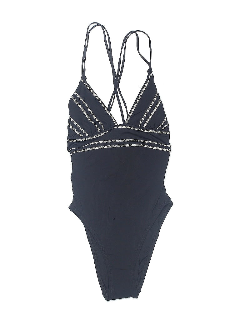 Robin Piccone 100% Spandex Stars Black One Piece Swimsuit Size 4 - 69% ...