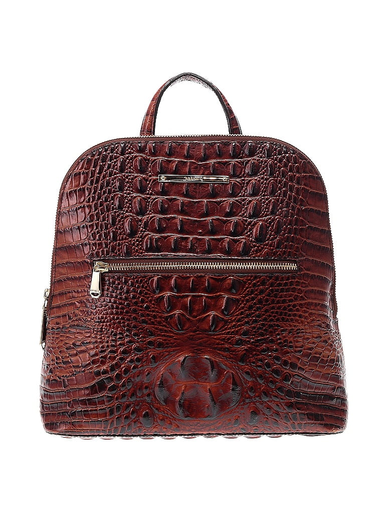 Brahmin 100% Leather Burgundy Brown Leather Backpack One size - 63% off ...