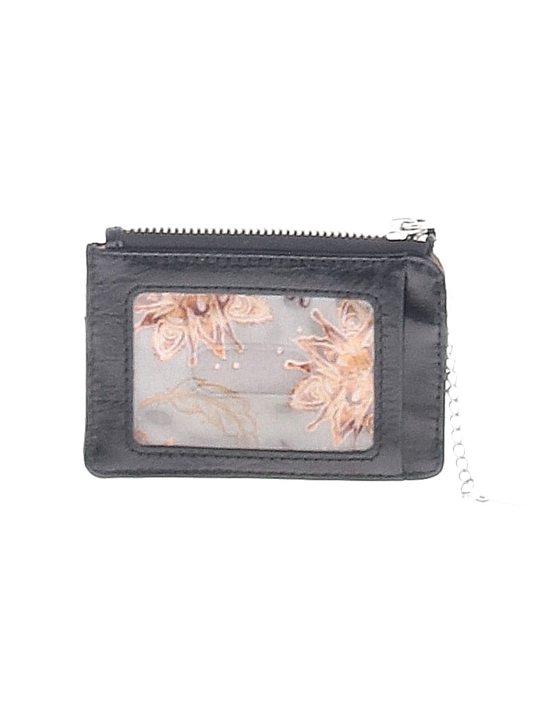 Hobo The Original 100% Leather Gray Black Leather Card Holder One size ...
