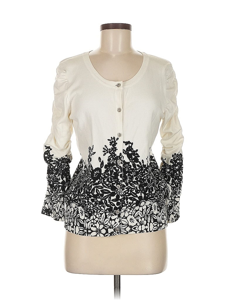 Emma G Ivory Cardigan Size M - 60% off | ThredUp