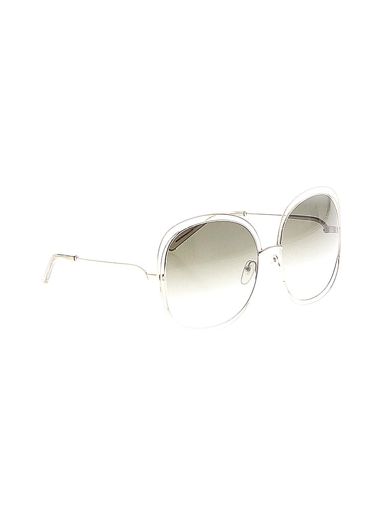 Chloé Silver Black Oversized Sunglasses One size - 70% off | ThredUp