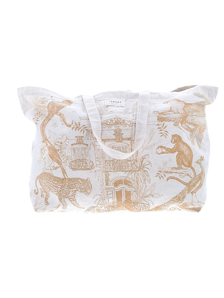 Sézane Print White Ivory Tote One size - 72% off | ThredUp
