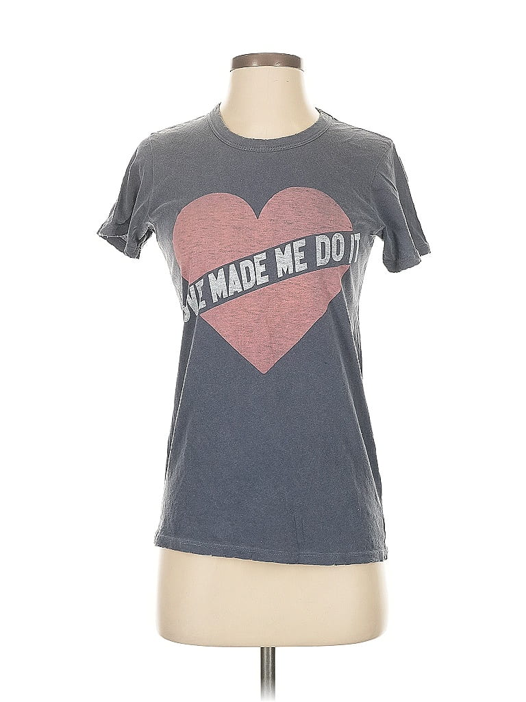 Junk Food 100% Cotton Gray Blue Short Sleeve T-Shirt Size S - 24% off ...
