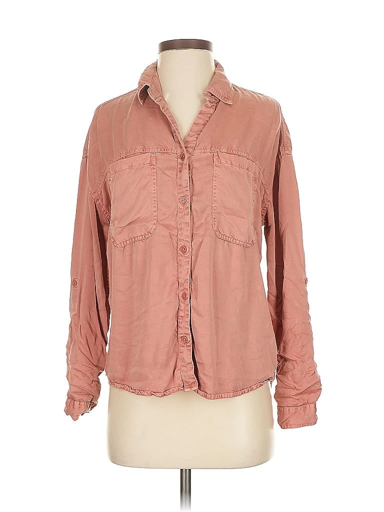 Assorted Brands 100% Lyocell Pink Long Sleeve Button-Down Shirt Size XS - 42% off | ThredUp