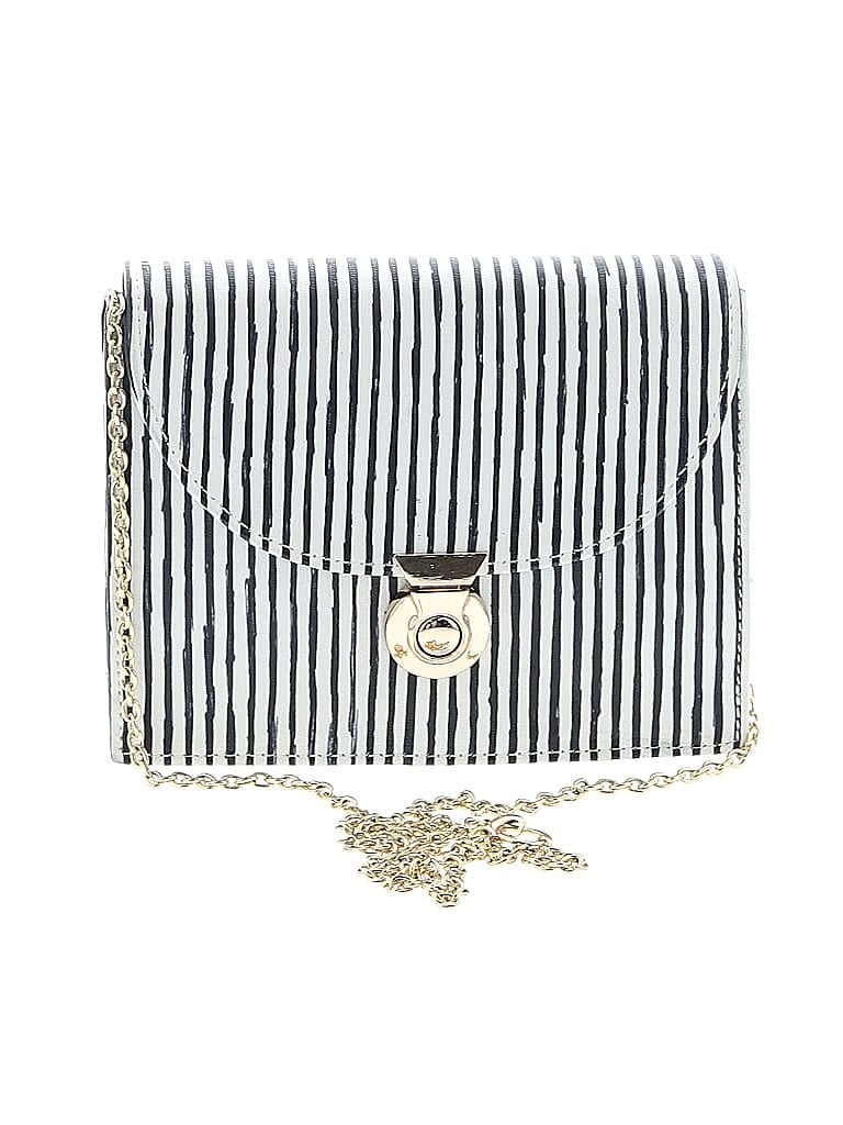 Lauren Merkin Stripes White Black Clutch One size - 73% off | ThredUp