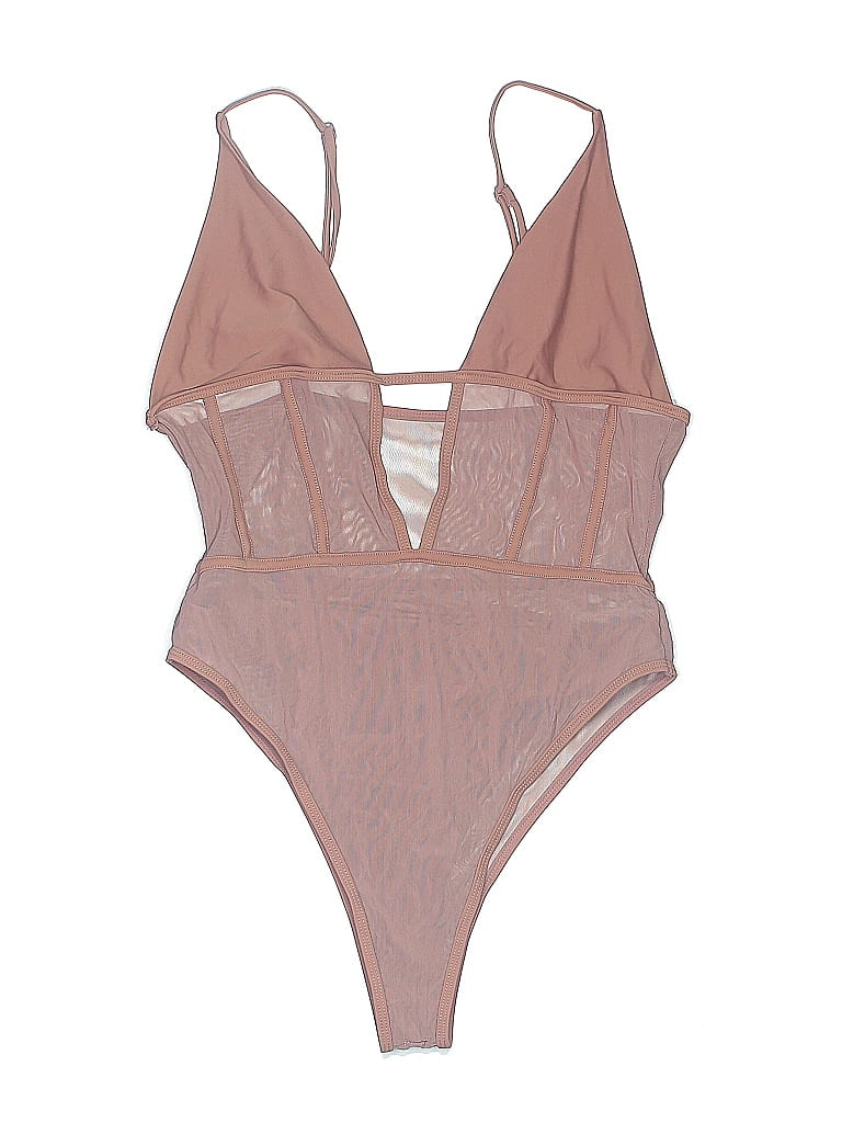 TOBI Metallic Tan One Piece Swimsuit Size M - 59% off | ThredUp
