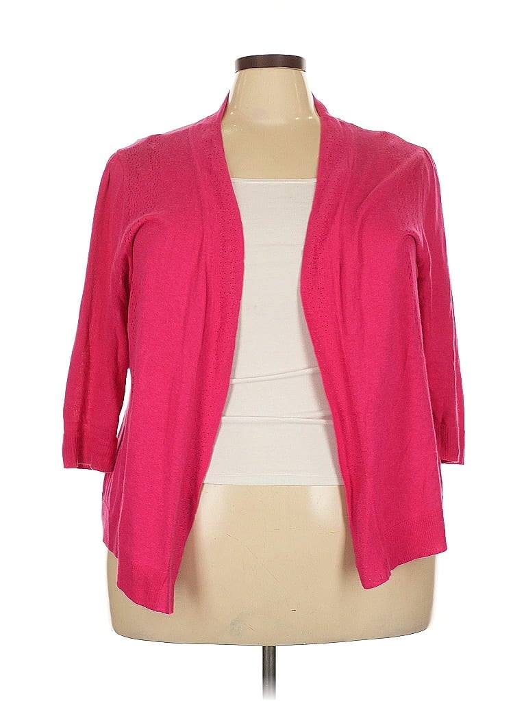 Belldini Pink Cardigan Size 3X - 63% off | ThredUp