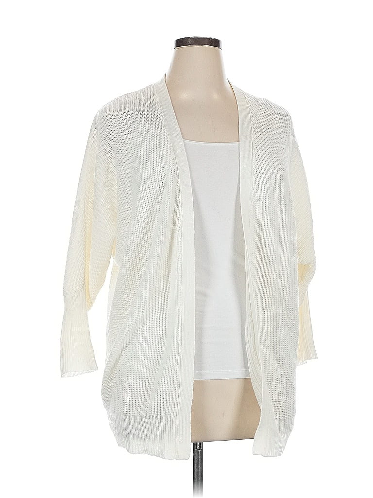 Love Change 100% Acrylic Ivory Cardigan Size XL - 55% off | ThredUp