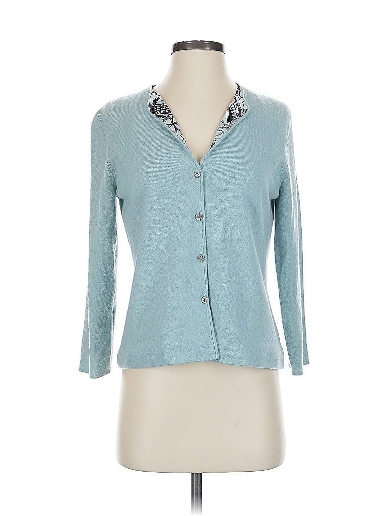 Sigrid Olsen 100% Cashmere Blue Cashmere Cardigan Size S - 75% off ...