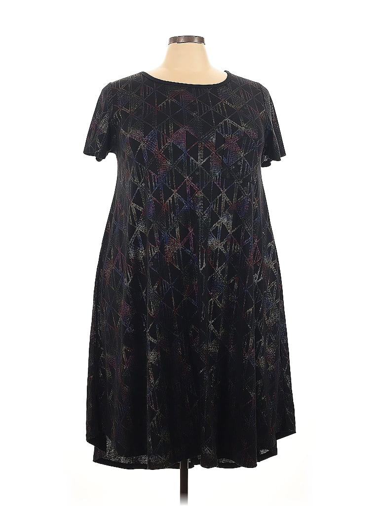 Lularoe Argyle Black Casual Dress Size 3X - 41% off | ThredUp