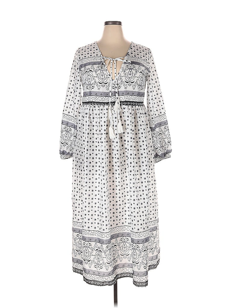 Misslook White Ivory Casual Dress Size 2X - 62% off | ThredUp