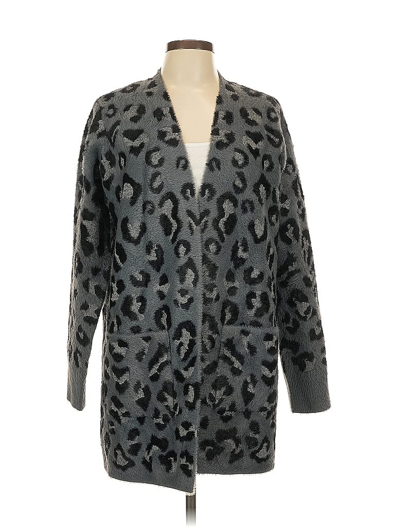 Evolution by Cyrus Gray Cardigan Size L - 78% off | ThredUp