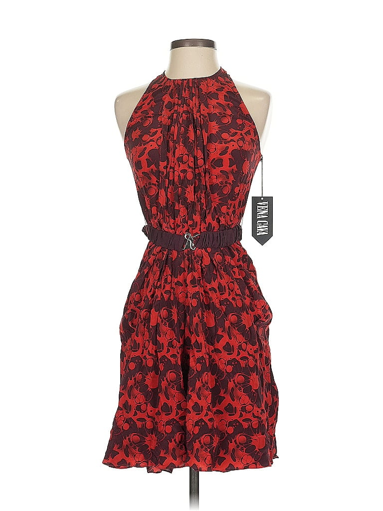 Vena Cava 100% Silk Red Cocktail Dress Size 2 - 84% off | ThredUp