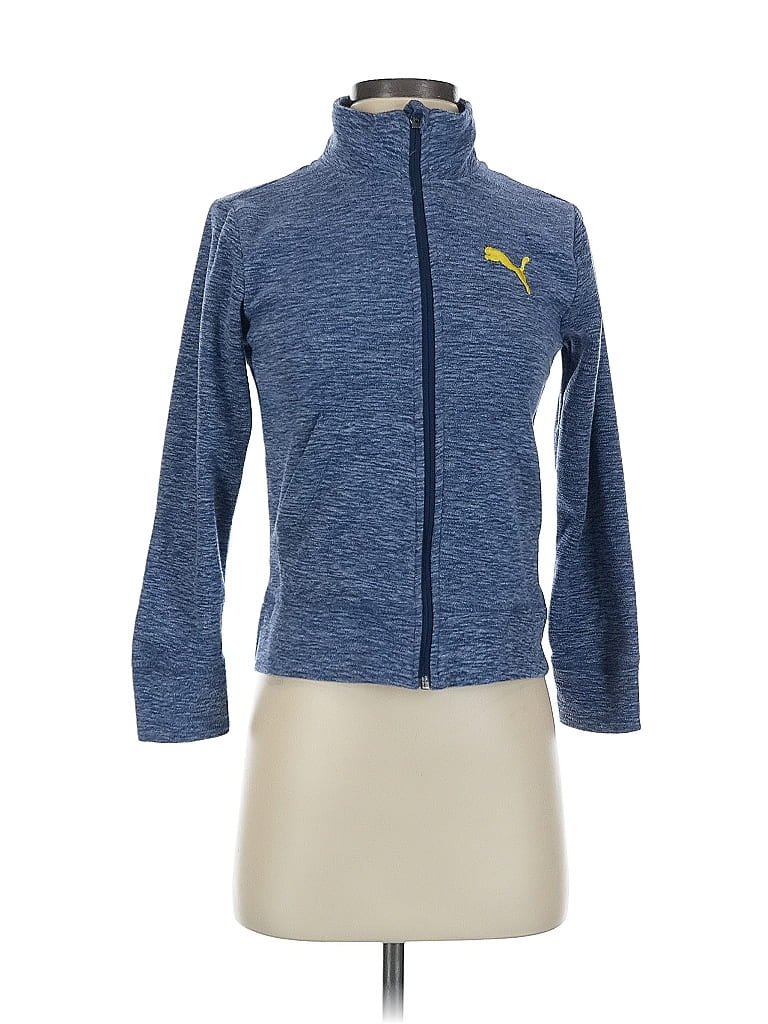 Puma 100% Polyester Blue Track Jacket Size 8 - 62% off | ThredUp