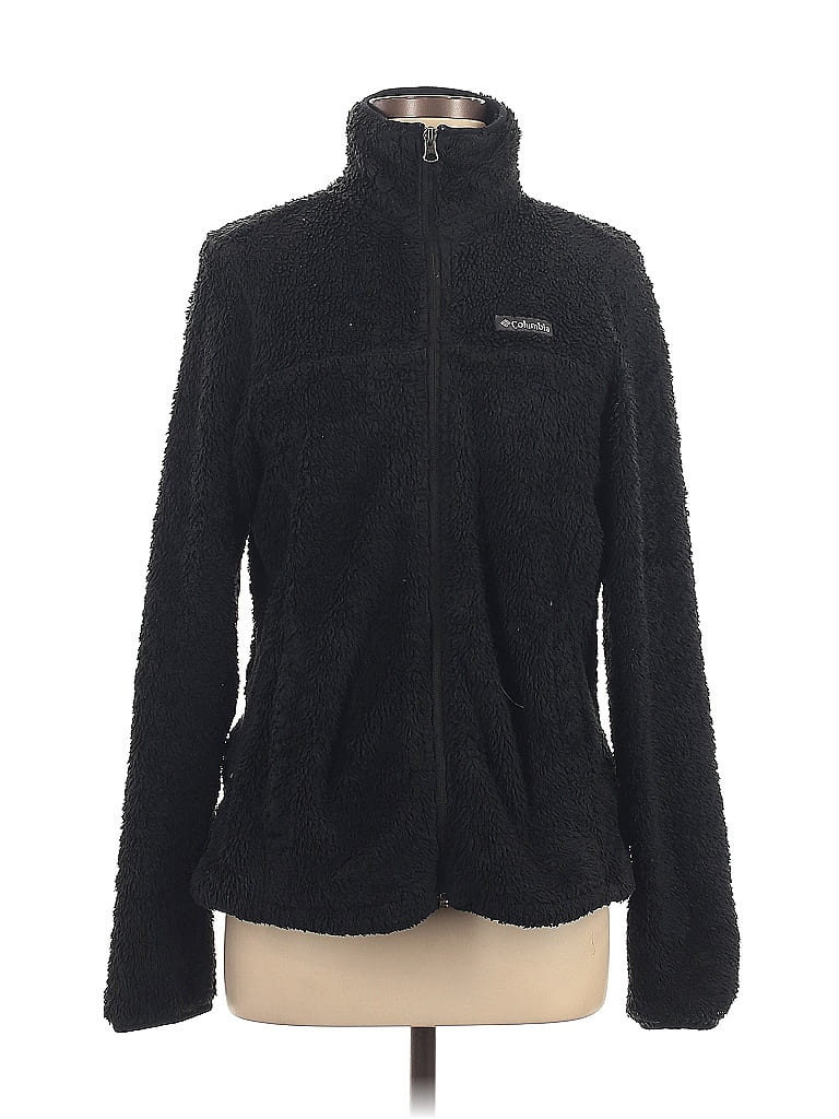 Columbia 100% Polyester Black Fleece Size M - 58% off | ThredUp