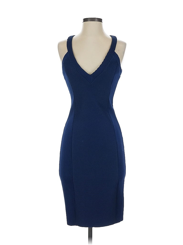 Guess Solid Blue Cocktail Dress Size 4 - 72% off | ThredUp