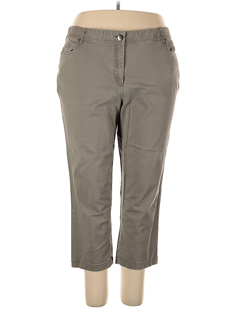Dalia Collection Gray Green Casual Pants Size 22 - 57% off | ThredUp