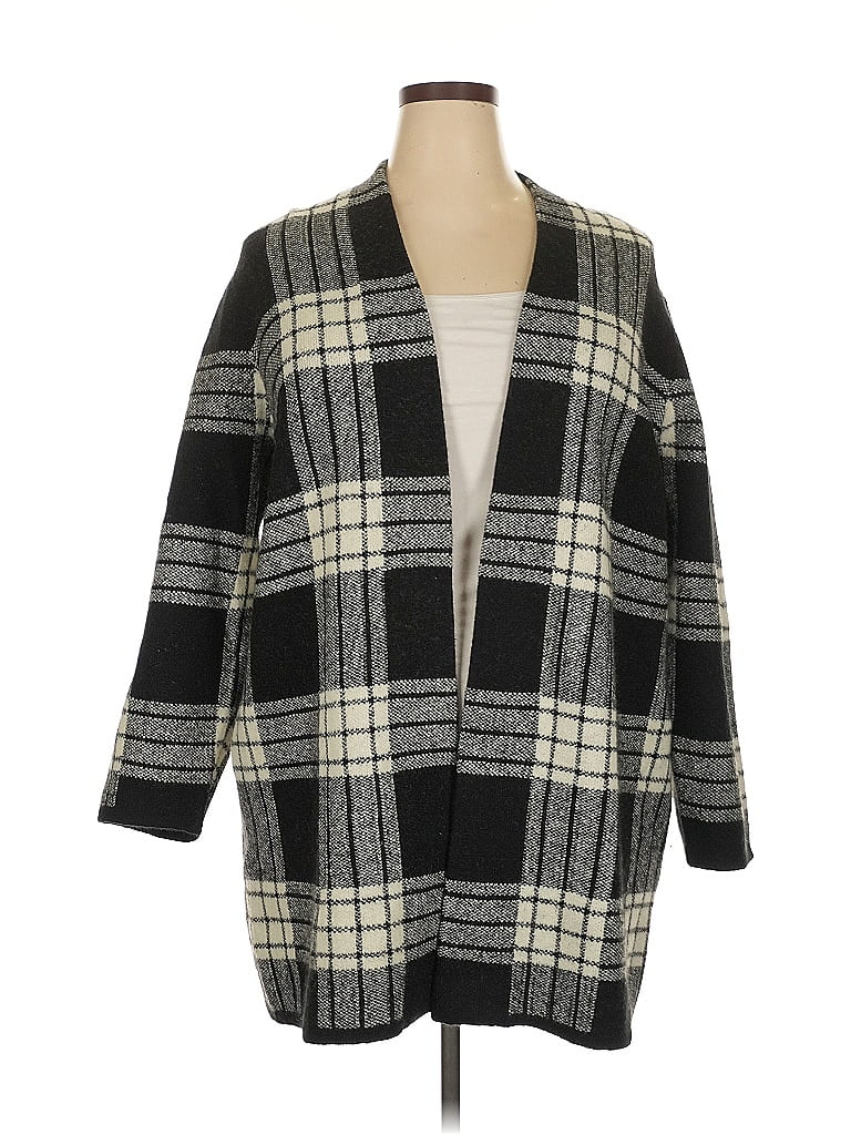 Talbots Plaid Black Cardigan Size 2X - 60% off | ThredUp