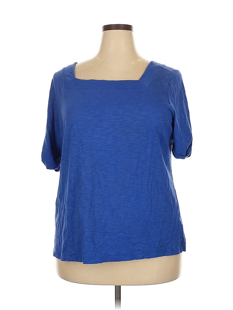 Talbots Blue Short Sleeve Top Size 2X - 87% off | ThredUp