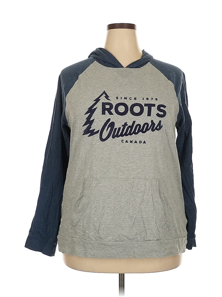 Roots 100% Cotton Gray Pullover Hoodie Size XXL - 47% off | ThredUp