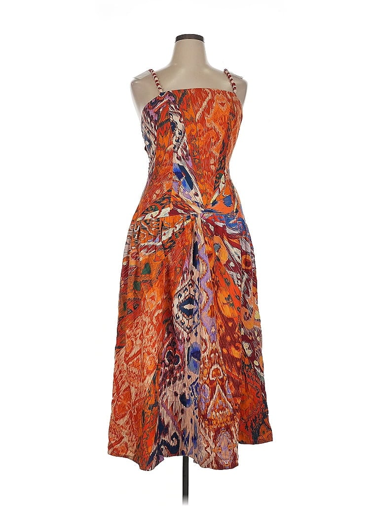 FARM Rio Paisley Orange Cocktail Dress Size XL - 55% off | ThredUp