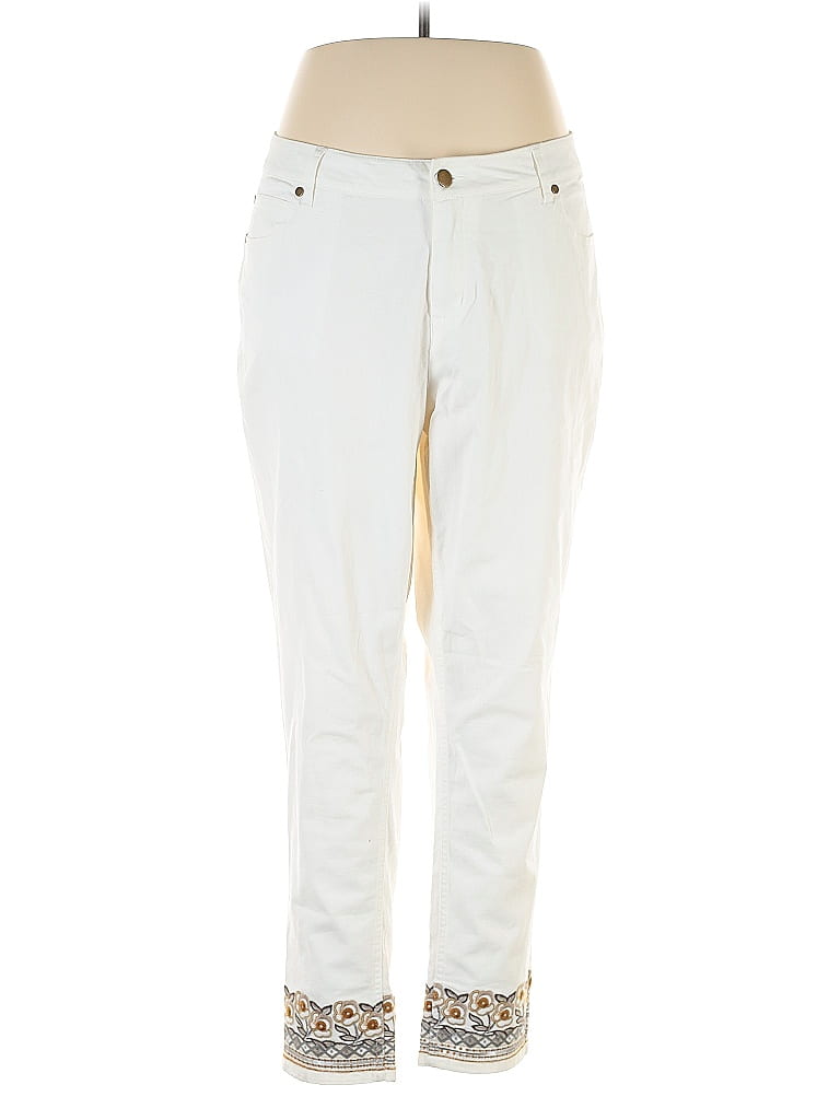 Cato Ivory Jeans Size 16 - 44% off | ThredUp