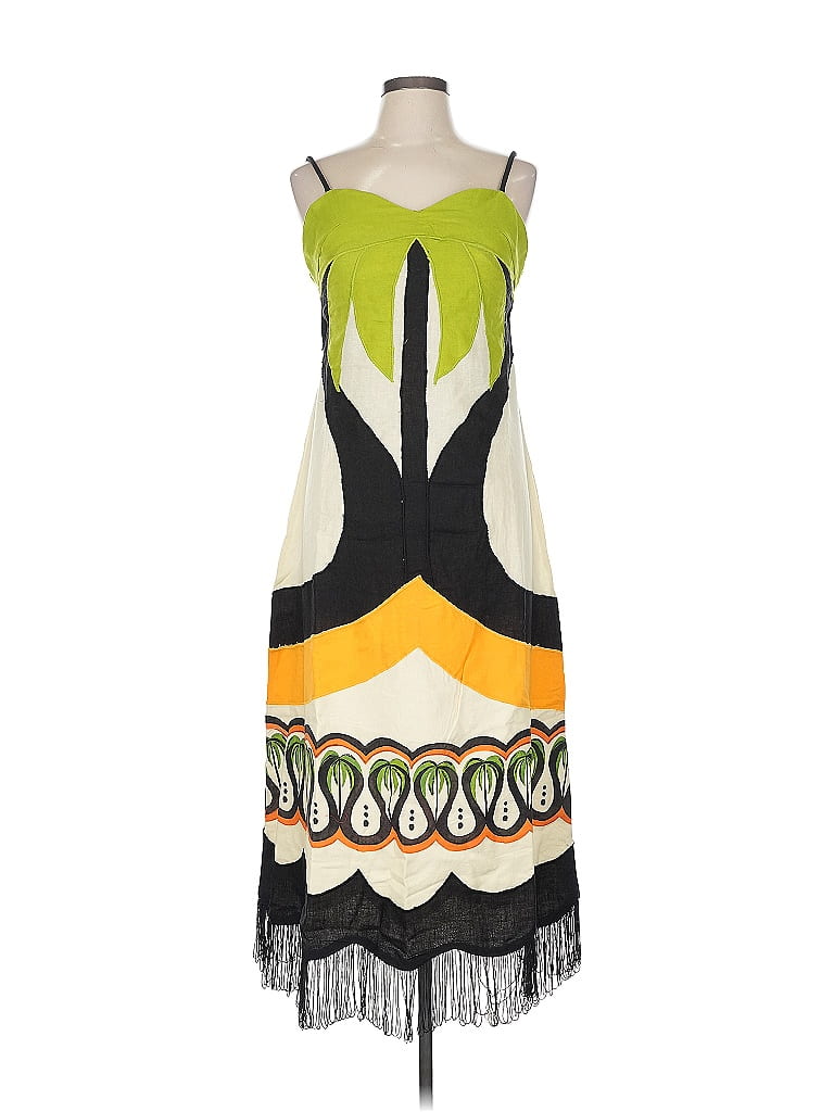 FARM Rio Graphic Yellow Cocktail Dress Size M - 48% off | ThredUp