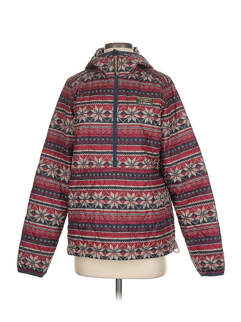 L.L.Bean 100% Polyester Print Red Snow Jacket Size S - 47% off | ThredUp
