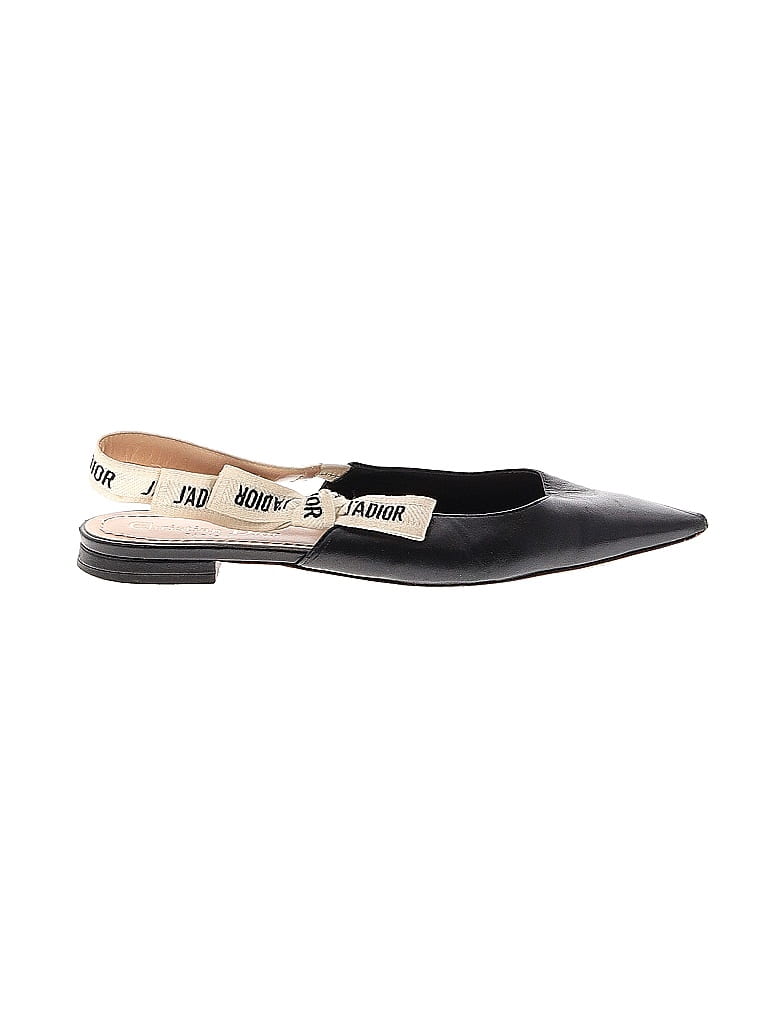 Christian Dior Black Lambskin Ribbon J'Adior Slingback Ballet Flats ...