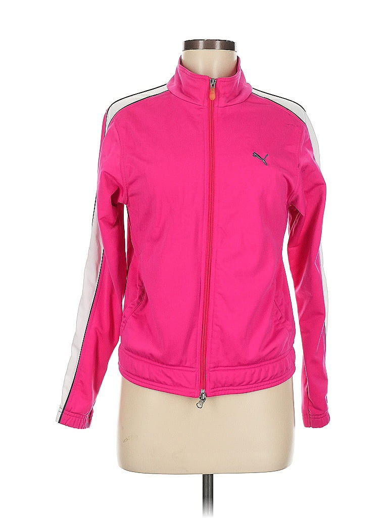 Puma Pink Track Jacket Size M - 71% off | ThredUp
