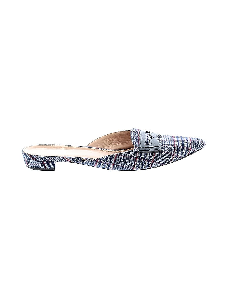 J.Crew Plaid Blue Mule/Clog Size 7 1/2 - 72% off | ThredUp