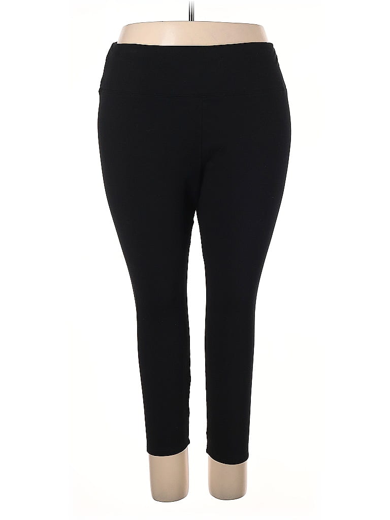 Simply Vera Vera Wang Solid Black Active Pants Size 2X - 56% off | ThredUp