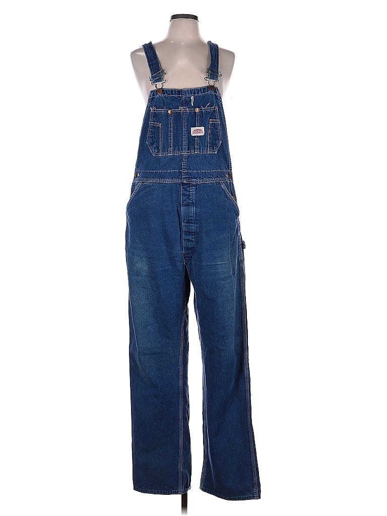 Assorted Brands 100% Cotton Blue Classic Blue Denim Work Overalls Size ...