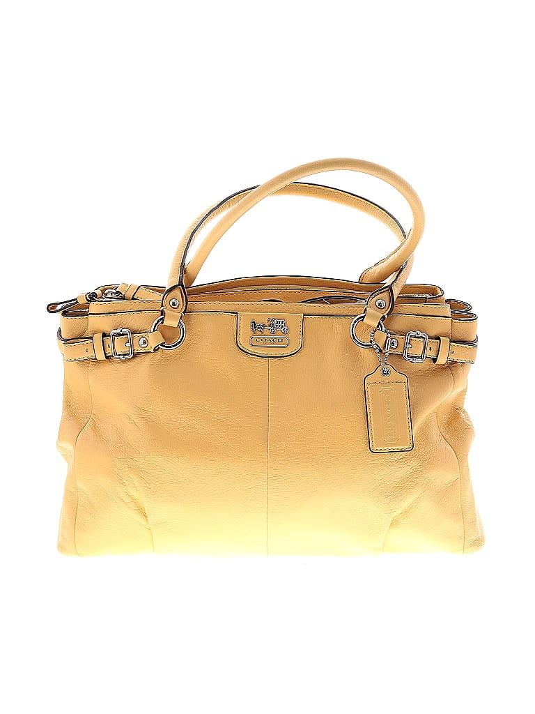 Coach Yellow Leather Shoulder Bag One size - 74% off | ThredUp