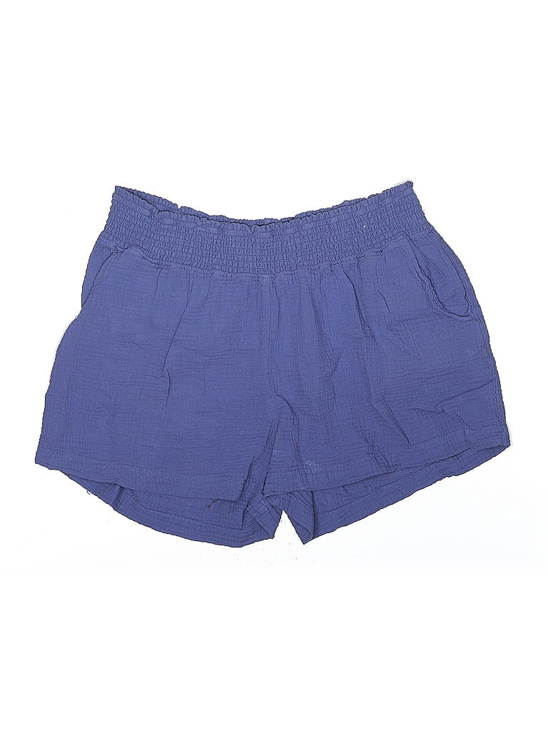 Three Dots 100% Cotton Solid Blue Shorts Size XXL - 50% off | ThredUp