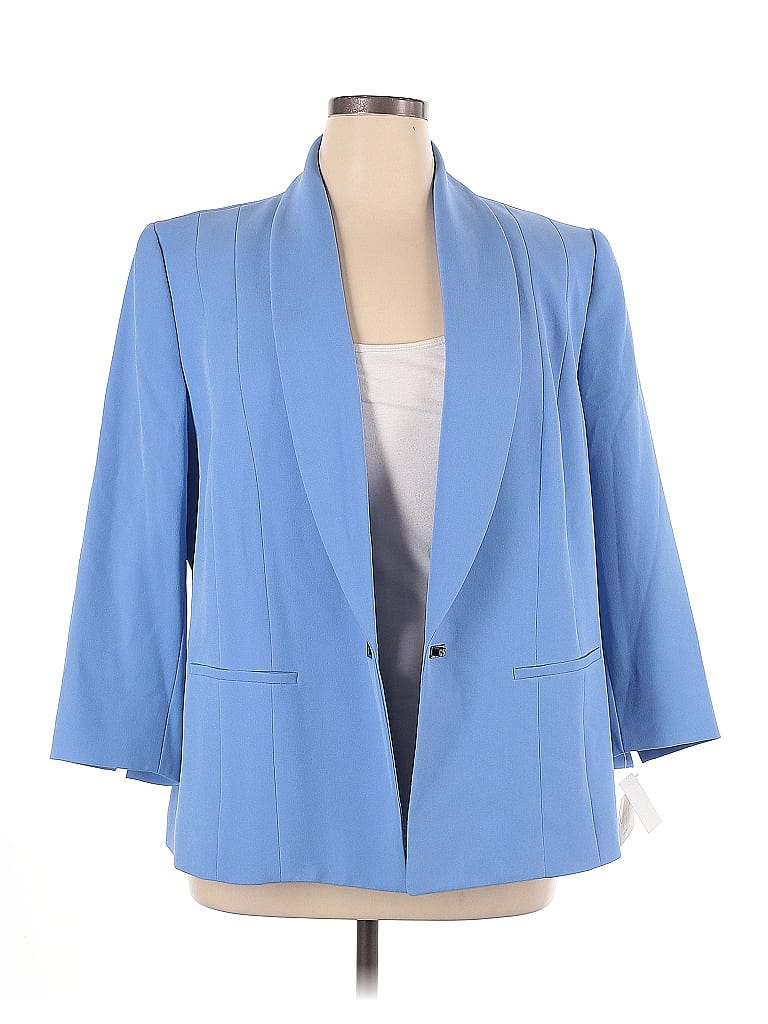 Kasper Blue Blazer Size 18 - 61% off | ThredUp