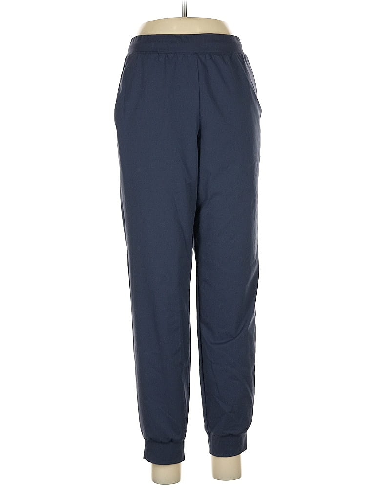 Uniqlo 100% Polyester Solid Blue Track Pants Size M - 57% off | ThredUp