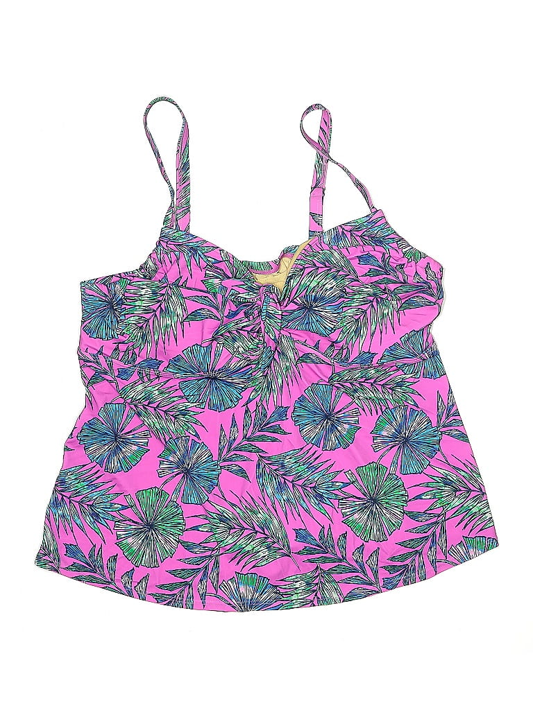 Swimsuits for all Tropical Pink Swimsuit Top Size 20 - 44% off | ThredUp