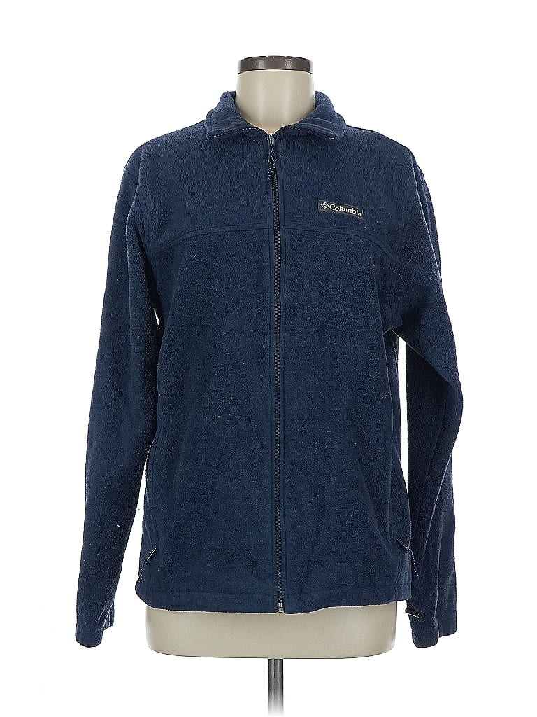 Columbia 100% Polyester Blue Fleece Size M - 55% off | ThredUp