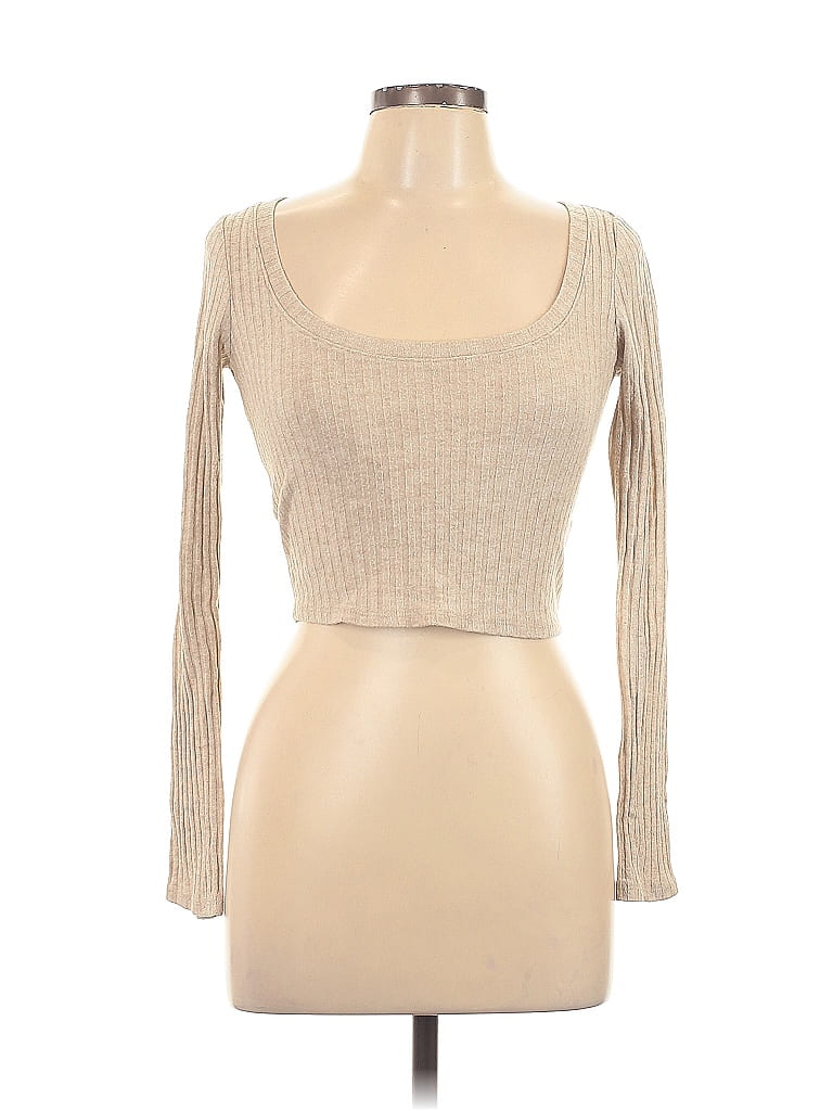 Forever 21 Tan Long Sleeve Top Size L - 48% off | ThredUp