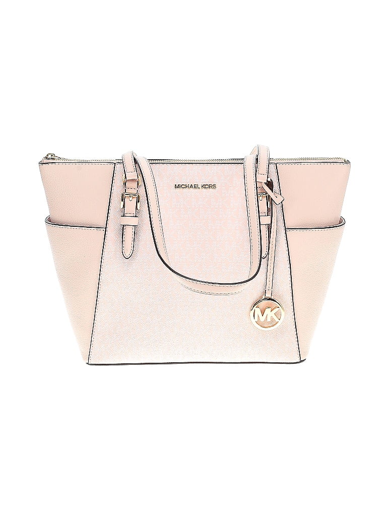 Michael Michael Kors Ivory Pink Leather Tote One Size 76 Off Thredup