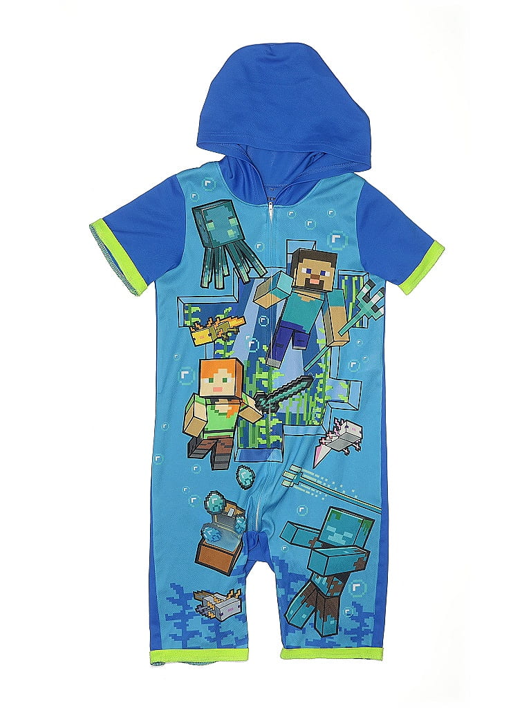 Minecraft Blue Overalls Size 6 (big kids) - 55% off | ThredUp