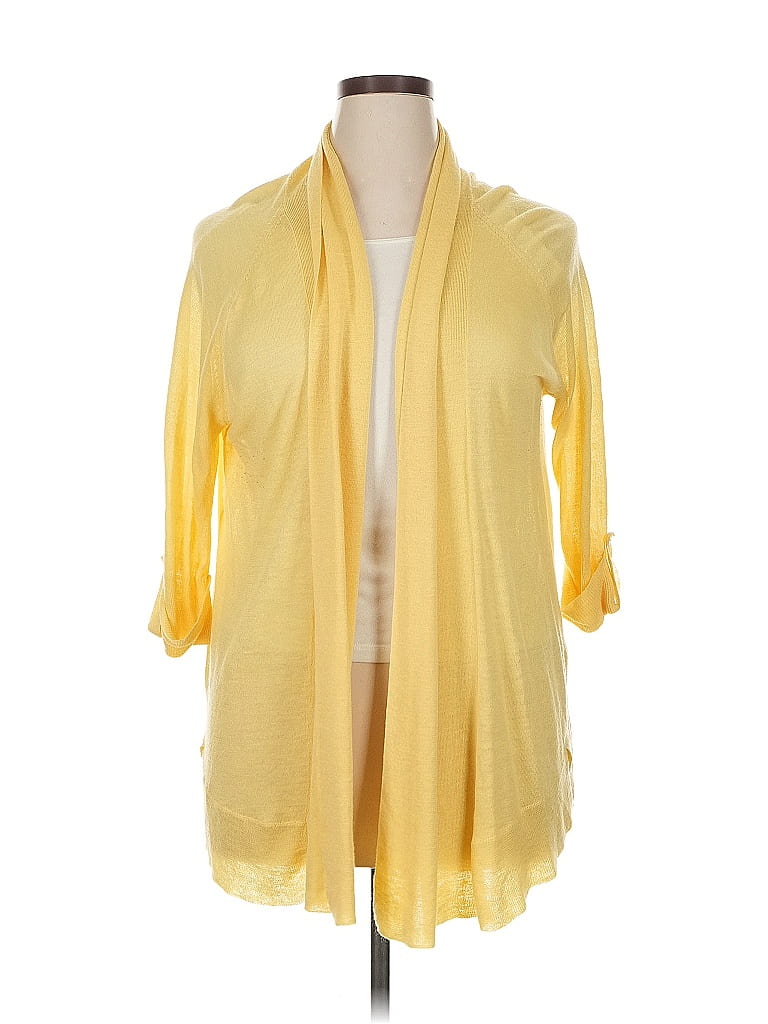 Chico's Yellow Cardigan Size XL - 77% off | ThredUp