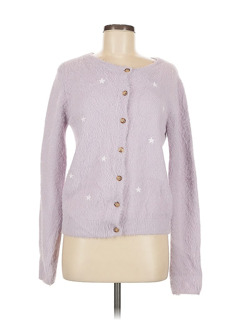 Hem & Thread Purple Cardigan Size M - 71% off | ThredUp